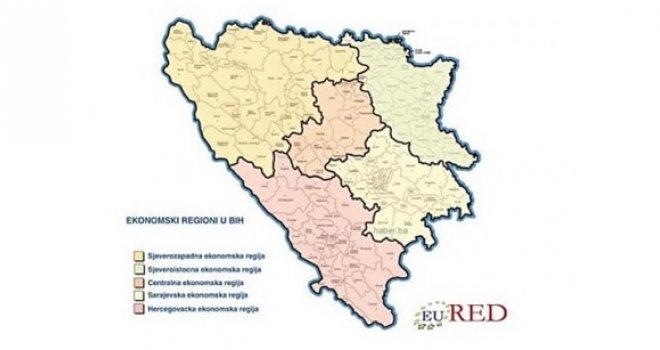 Da li je moguće ovako 'podijeliti' BiH: Samo pet regija, a svi ...